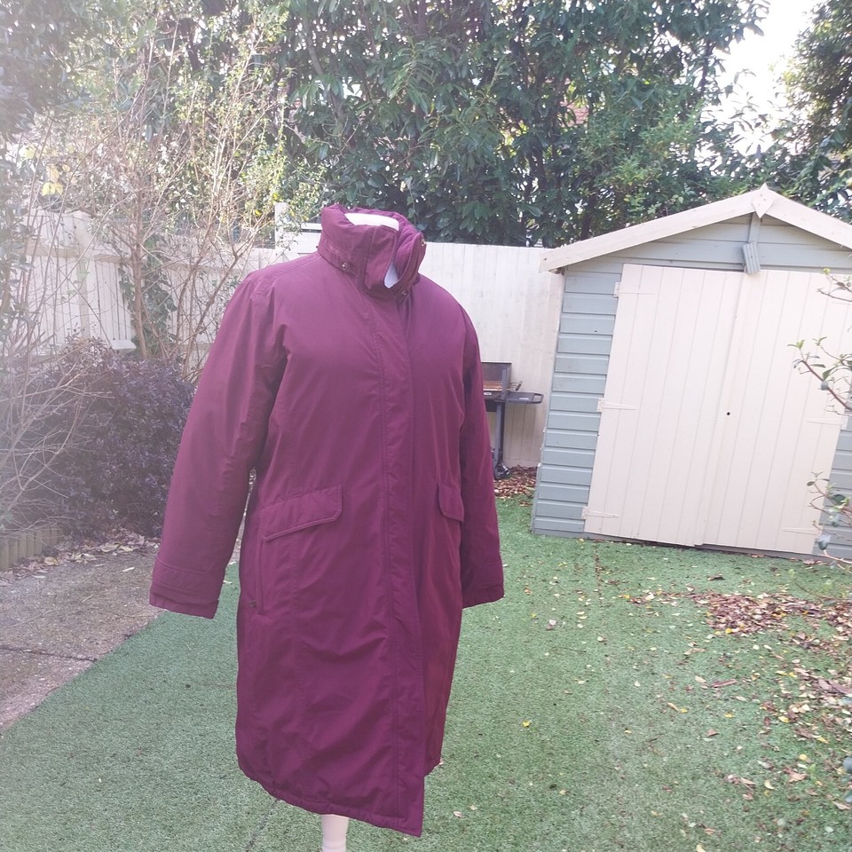 Land's End Coat - Size XL 16-18 Purple VGC | eBay UK