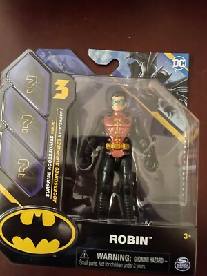 Robin DC Spin Master BAT-TECH 4" Action Figure With Surprise ...