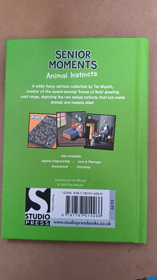 Senior Moments: Animal Instincts Funny Cartoon English Book -Tim Whyatt ...