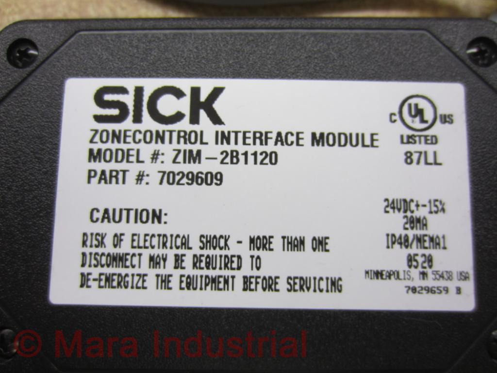 Sick 7029609 Zone Control Interface Module ZIM-2B1120 (Pack of 3) | eBay