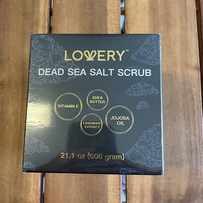 Lowery Dead Sea Salt Scrub - Natural Handmade Exfoliating Body Scrub ...