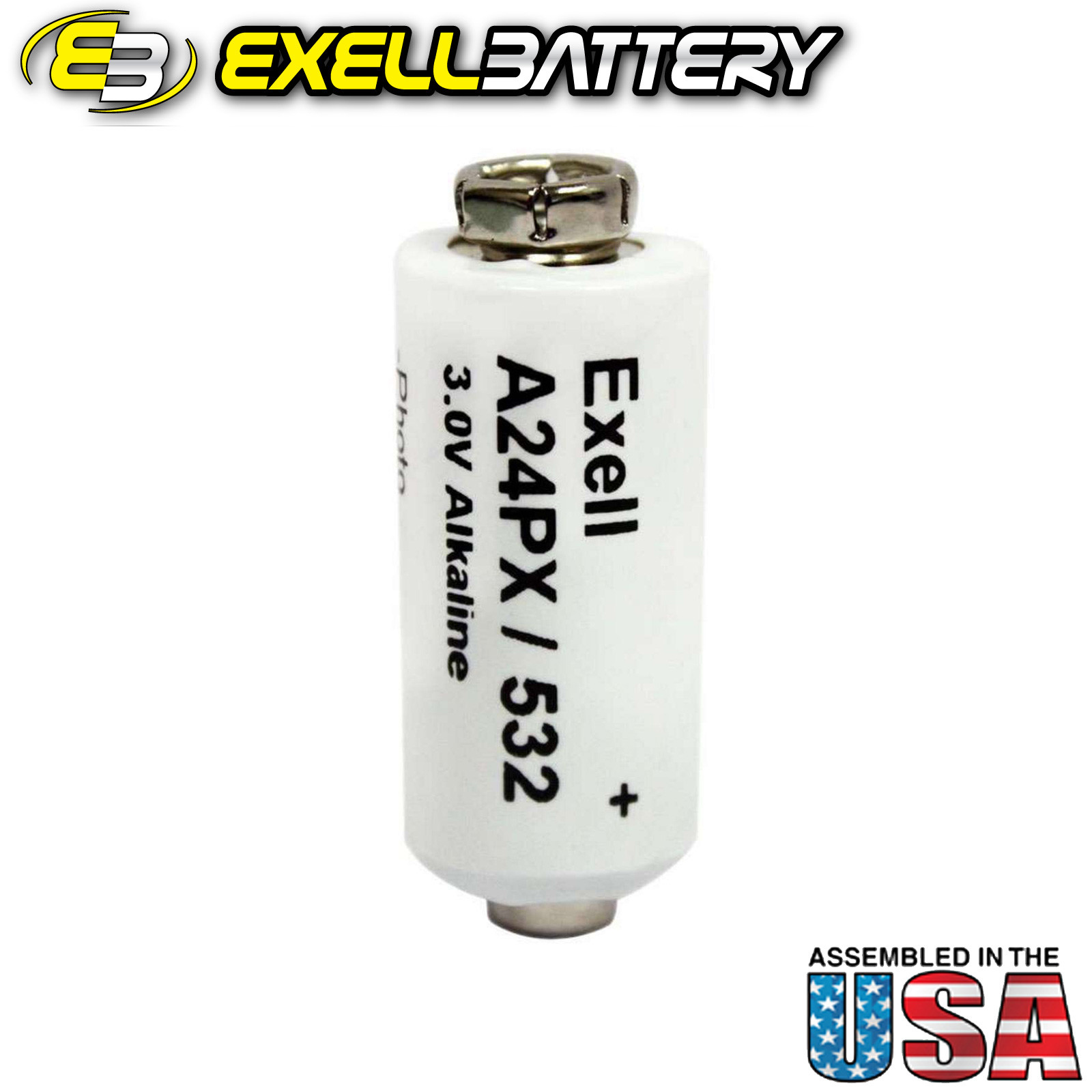 Exell Battery Alkaline Battery A24PX Compatible With V24PX RPX24 532 ...