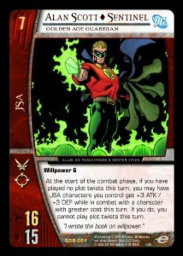 VS System: Alan Scott, Sentinel - Golden Age Guardian - Foil [Played ...