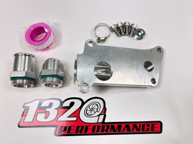 1320 K-Series Upper Coolant Housing Straight Inlet & AN fitting For ...