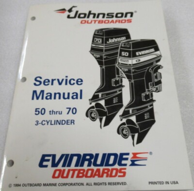 1994 Johnson Evinrude "EO" 60° LV 90 115 150 150C 175 Service Manual P ...