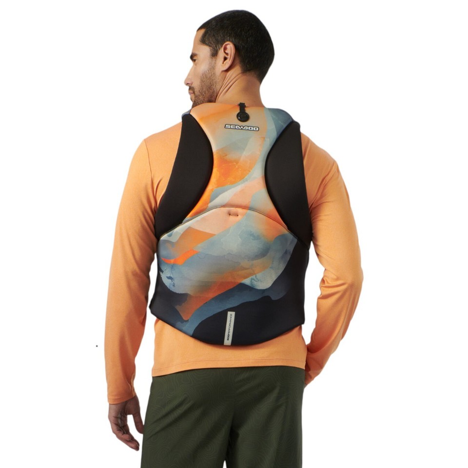 NEW Sea-Doo Unisex Airflow Sunset Edition ORANGE PFD/Life Jacket | eBay