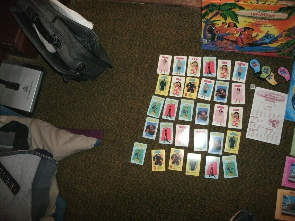 Lilo & Stitch Ohana Board Game replacement card Or Cards only.not ...