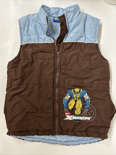 Marvel X Men Wolverine Vest Youth size 6 Zip Up Zipper | eBay