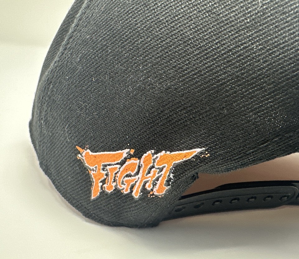 Street Fighter Ryu Hat SnapBack Black/Yellow - 90’s Video Game Retro ...