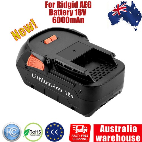 For RIDGID&AEG Battery 6.0AH 18V-20V L1860R B1850R L1840R B1830R BSB18 ...