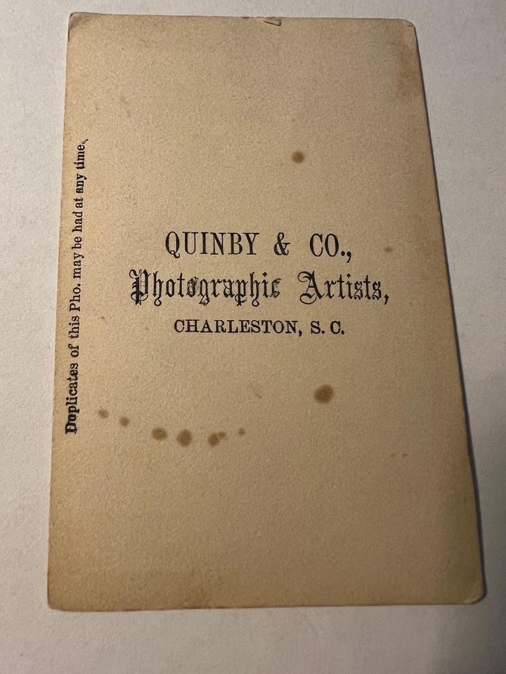 Civil War CDV Southern Published View of Robert E Lee by Quinby ...