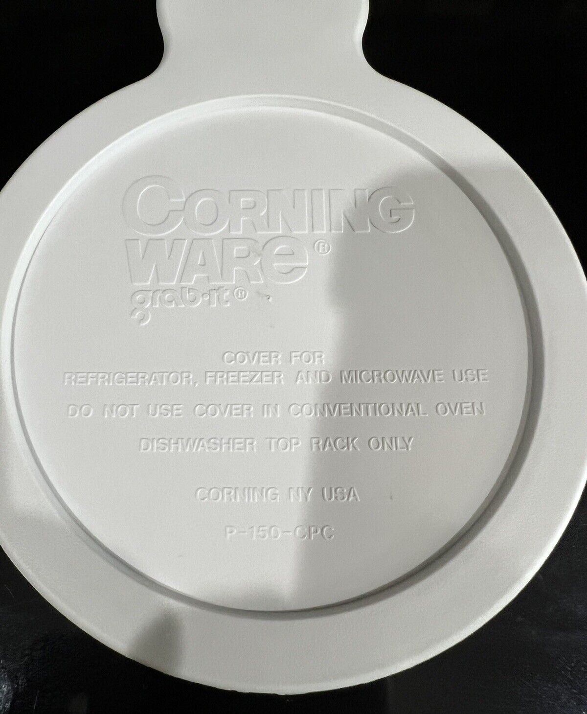 4 White Plastic Grab It Lids Corning Ware P-150 for sale online | eBay