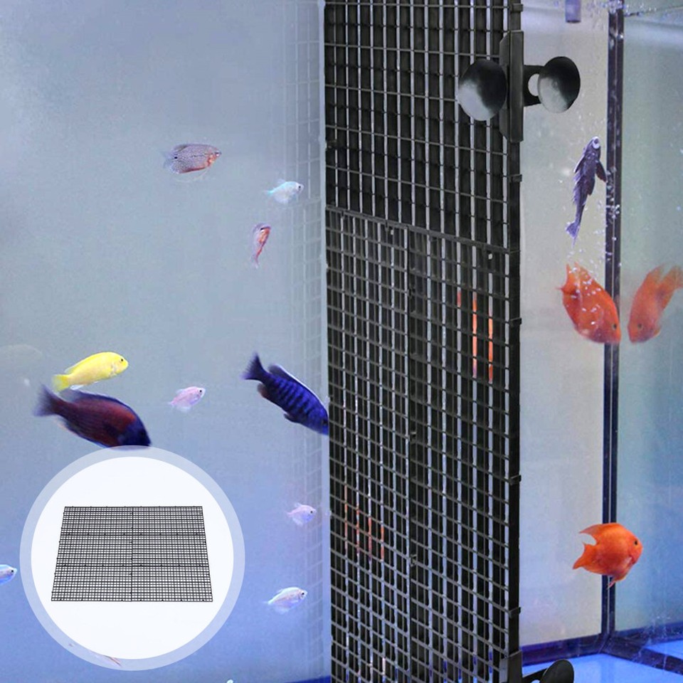 Fish Tank Divider Mesh Cover Aquarium Separator Grid Plate Baby | eBay UK