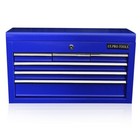 162 US PRO TOOLS BLUE MECHANICS 6 DRAWER TOOL STORAGE CHEST BOX CABINET ...