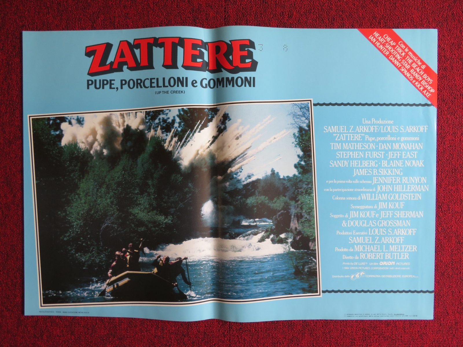 UP THE CREEK - E ITALIAN FOTOBUSTA POSTER TIM MATHESON JENNIFER RUNYON ...