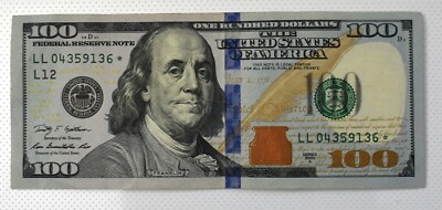 $100 Dollar Bill Star Bank Note 2009 A Series with Low Serial 04359136 ...