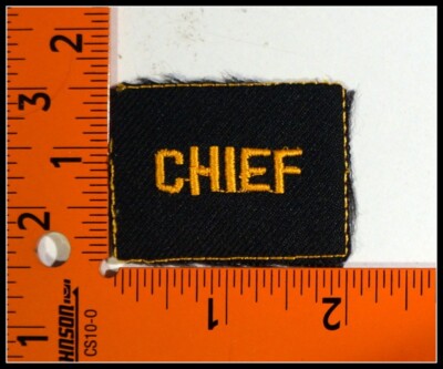 Military and Other Patches "Chief" New Old Stock #T846 | eBay