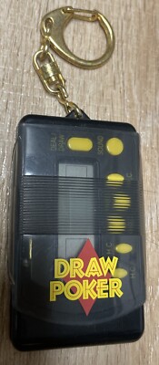 WACO Electronic LCD handheld DRAW POKER keychain GAME CASINO CARD GAME ...