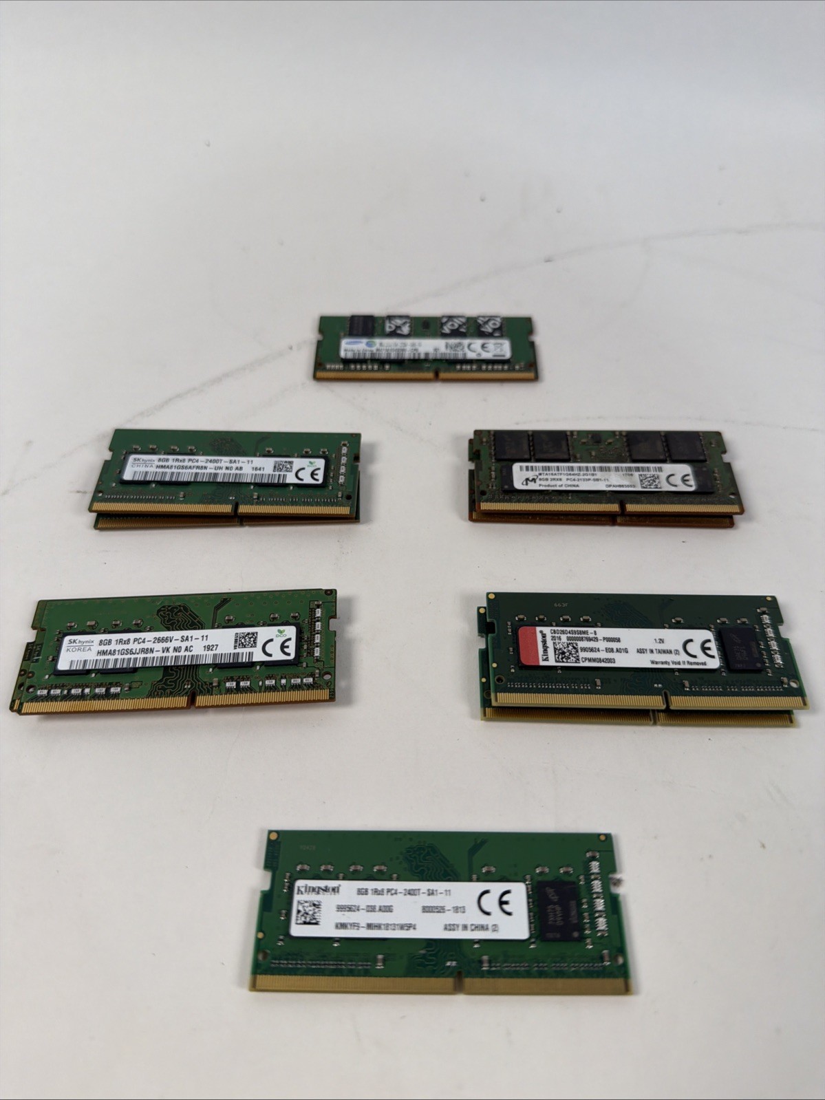 Lot of 10 DDR4 8GB PC4 Laptop Memory RAM Mixed Brands SEE DESCRIPTON | eBay