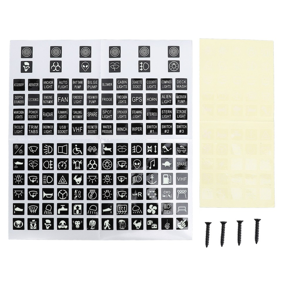 ⁺3 Gang Rocker Switch Panel DC12‑24V On Off Toggle Switch With PD Type ...