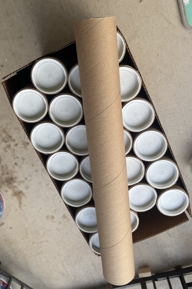 24 U-Line 3" x 24" Cardboard Mailing Packing Tubes Heavy Duty | eBay