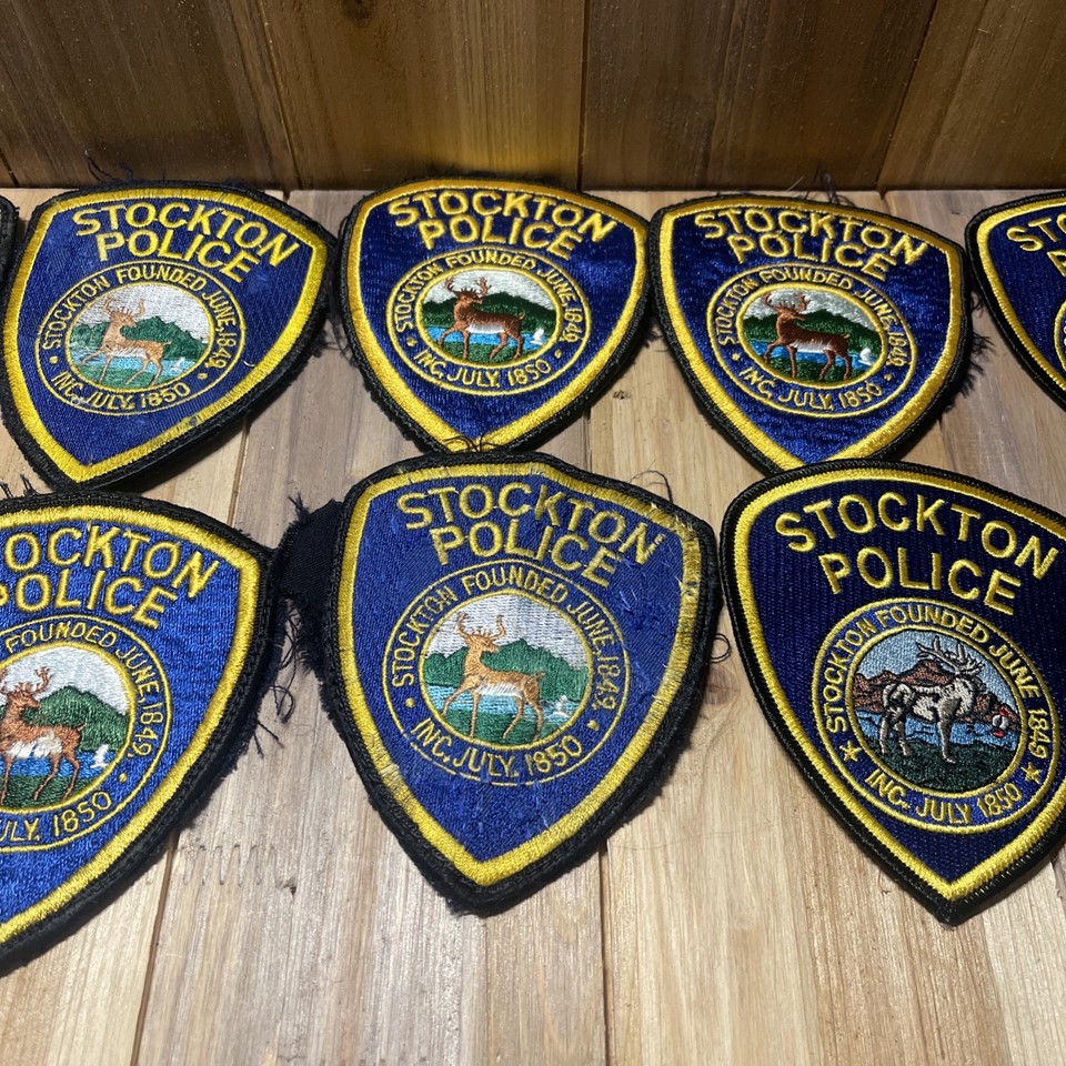 Stockton Police & State Police shoulder Patches Lot Of 10 | eBay