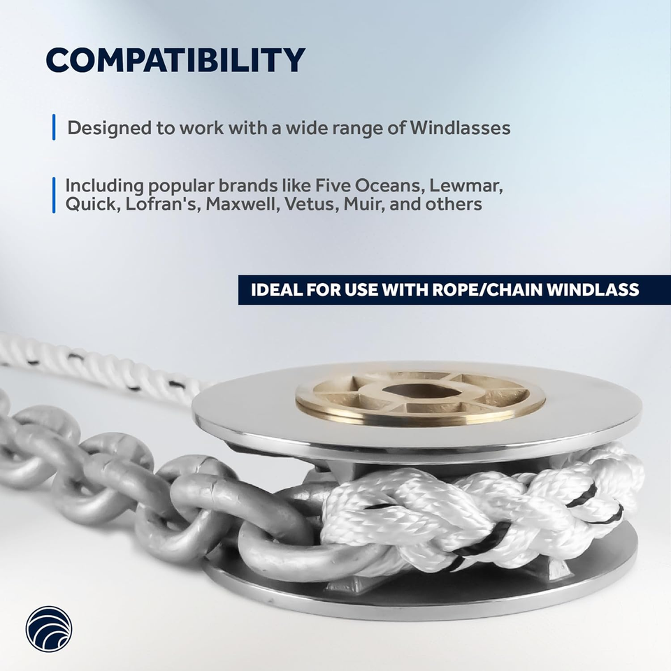 Windlass Anchor Rode and Chain, Hand-Spliced Anchor Rope and Chain Kit ...