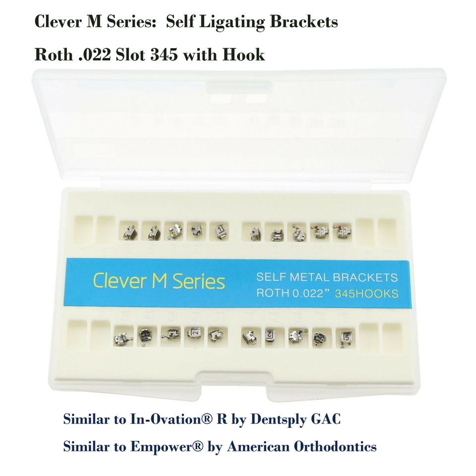 Dental Orthodontic Bracket Braces Metal Mini Standard Damon Q Roth MBT ...