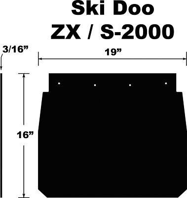PDP 2001 Summit 800 Ski-Doo SNOWFLAP SKI DOO ZX/S-2000 92-03 SF-ZX99PB ...