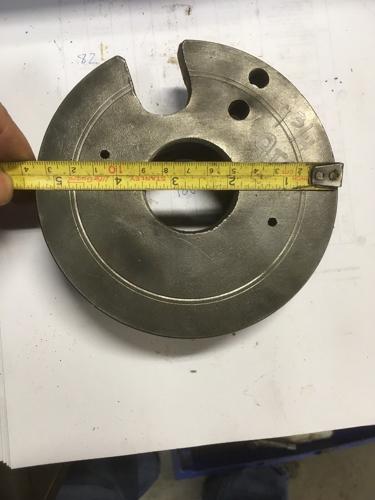 Lathe Dog Drive Plate Chuck Backing Plate 9 TPI (1-3/4”?) Dimensions ...