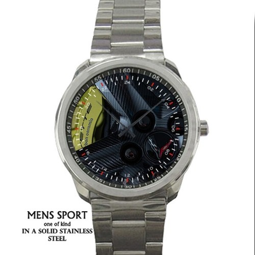 Corvette Wheel rim Sport Metal Watch | eBay