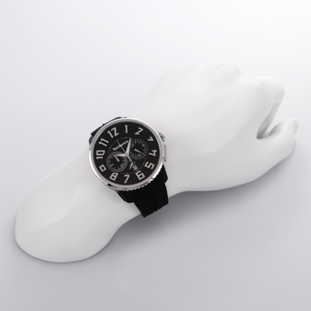 TENDENCE GULLIVER ROUND CHRONO Men's Black Quartz Ref TENDENCE GULLIVER ROUND CHRONO Men's Black Quartz Ref
