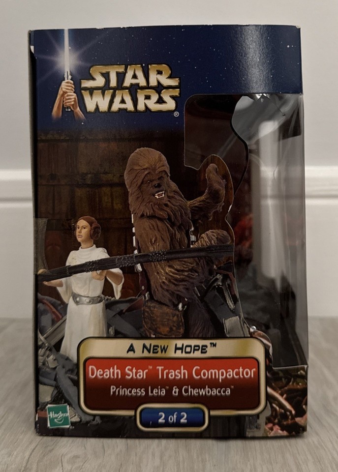 Star Wars Death Star Trash Compactor Princess Leia & Chewbacca Hasbro ...