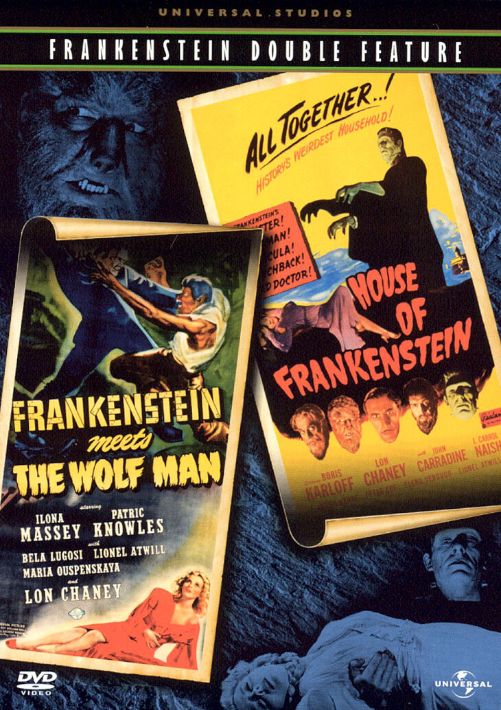 Frankenstein Meets the Wolf Man/House of Frankenstein (DVD, 2007) for ...