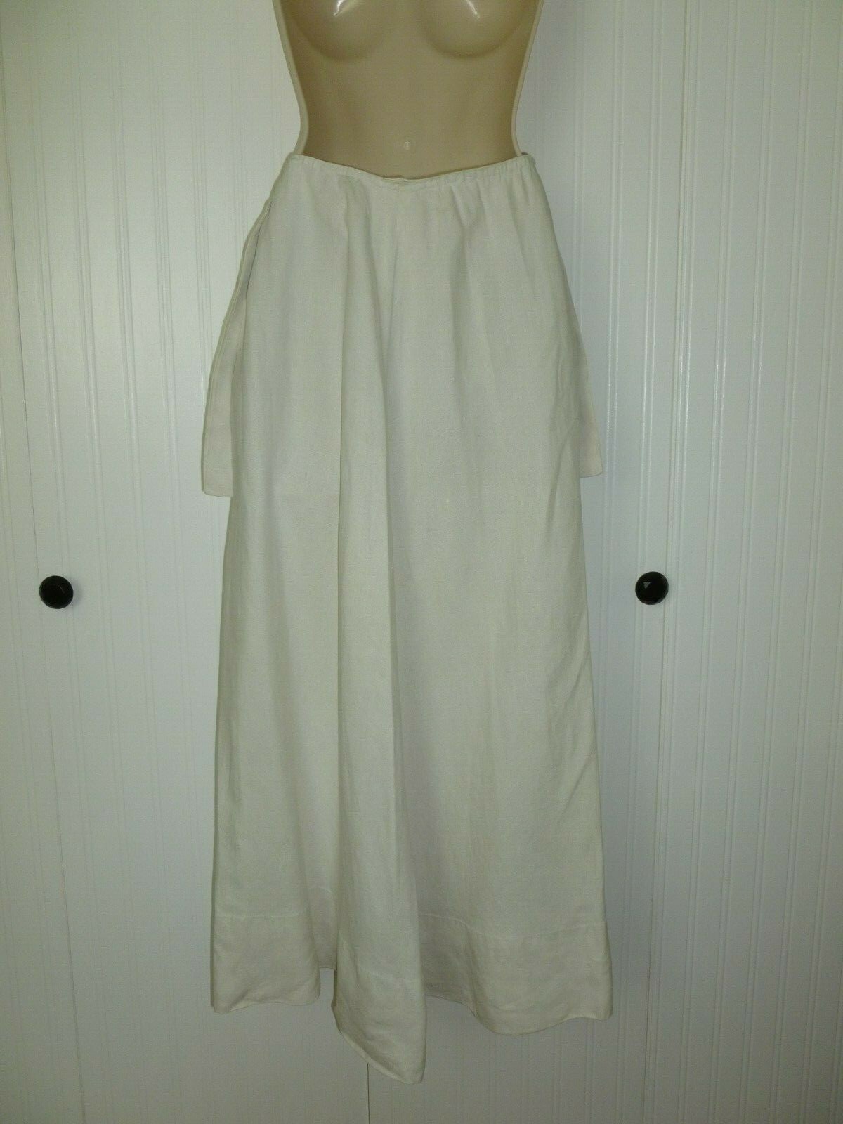 Antique Edwardian LINEN Skirt c1900s Walking Skirt / … - Gem