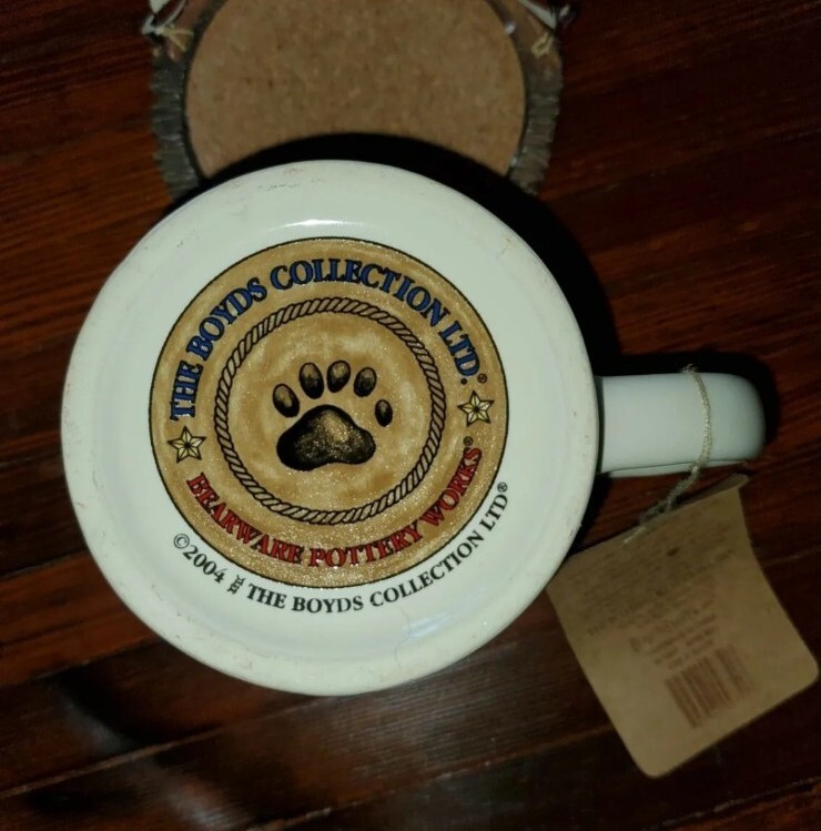 Boyds Bears Coffee Tea Cup Mug & Coaster Set Bethany Boyd's Ahoy ...