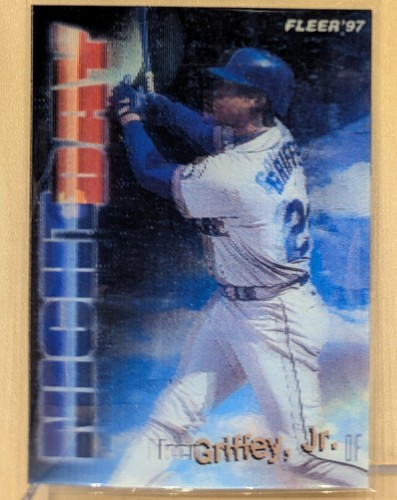 1997 Fleer NIGHT & DAY #4 Ken Griffey Jr HOF RARE LENTICULAR INSERT ...
