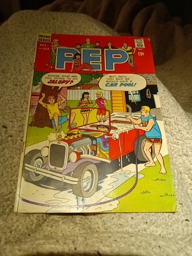 PEP #222 ARCHIE MOOSE DILTON 1968 SILVER AGE COMICS HOT ROD Betty ...
