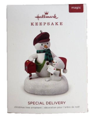 Hallmark Keepsake Snowman SPECIAL DELIVERY 2018 Sound Magic Christmas ...