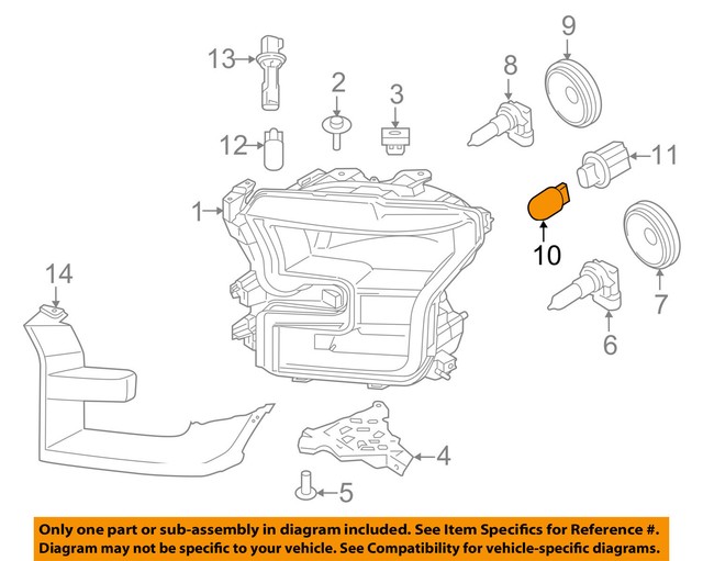 Ford Oem-exterior Bulb DR3Z13466A for sale online | eBay