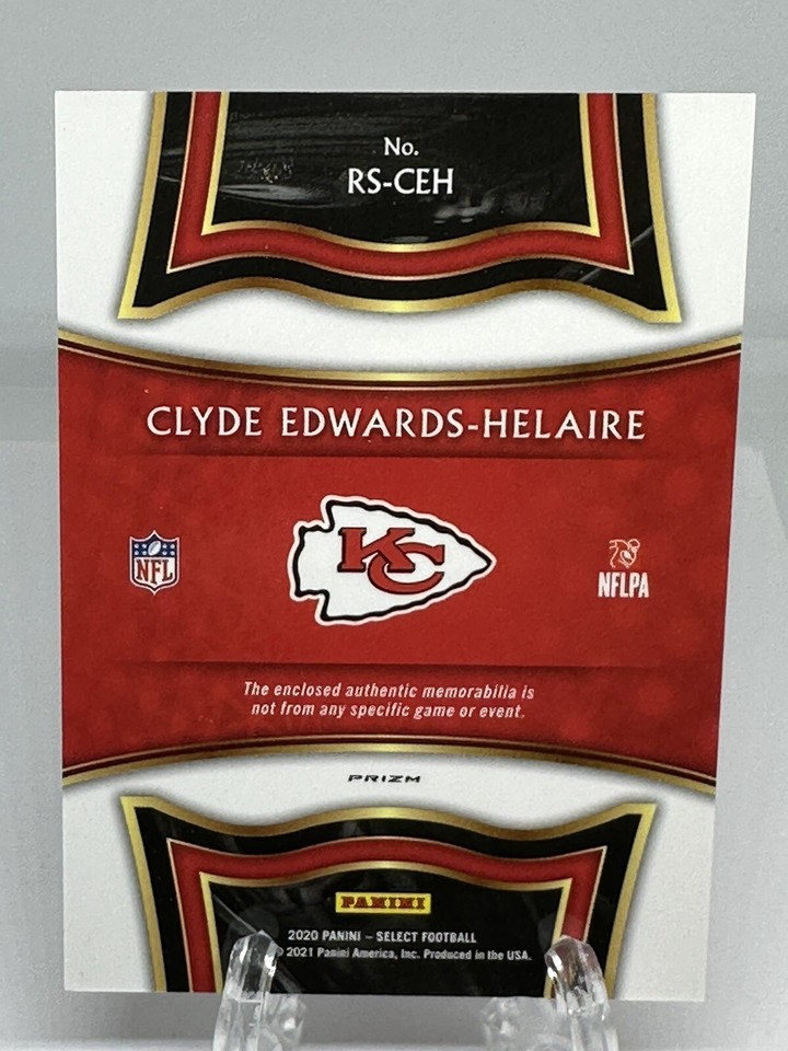 2020 Select Swatches Red Clyde Edwards Helaire | eBay