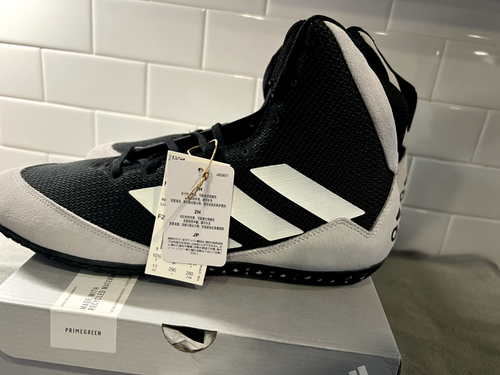 Adidas Mat Wizard 5 Wrestling Shoe White/Black/Grey Choose Size NWB | eBay