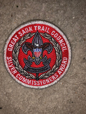 Boy Scout BSA Silver Commissioners Award Great Sauk Trail Michigan ...