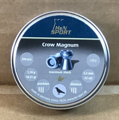 H&N SPORT CROW MAGNUM .22 CALIBER HOLLOWPOINT PELLETS 200 COUNT | eBay