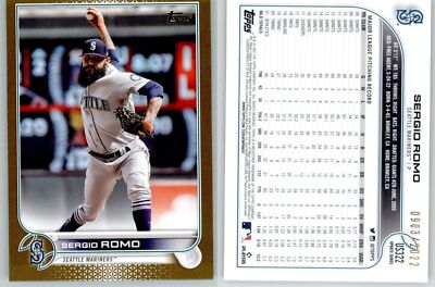 Sergio Romo 2022 Topps Update Gold /2022 #US322 Mariners | eBay