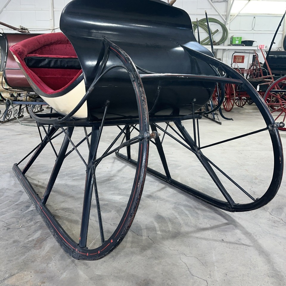 Antique Currier & Ives Albany Cutter Sleigh With Shafts | eBay