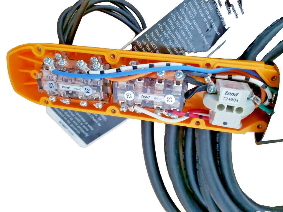 HARRINGTON ER2M HOIST 28 FT CABLE PENDANT 4 BUTTON 172839-001 WITHOUT ...