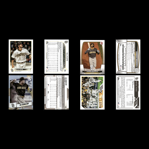 San Diego Padres Lot 25 Baseball Cards Topps 6-4 Stars NM Baseball MLB ...