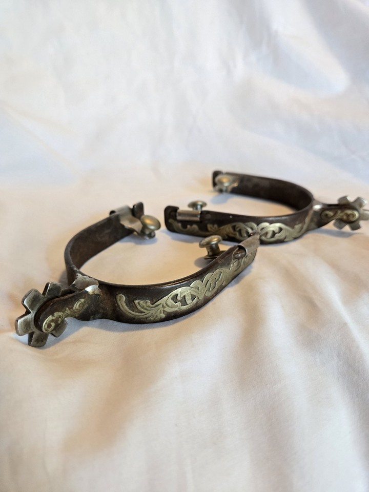 Pair Vintage Professional Choice Spurs Marked AVSP 401 Western Cowboy ...