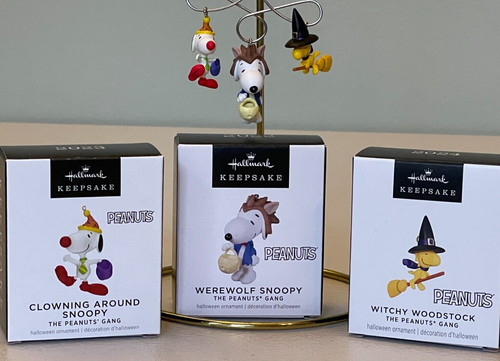 Hallmark 2022 WEREWOLF SNOOPY 2023 CLOWNING AROUND SNOOPY 2024 WITCHY ...